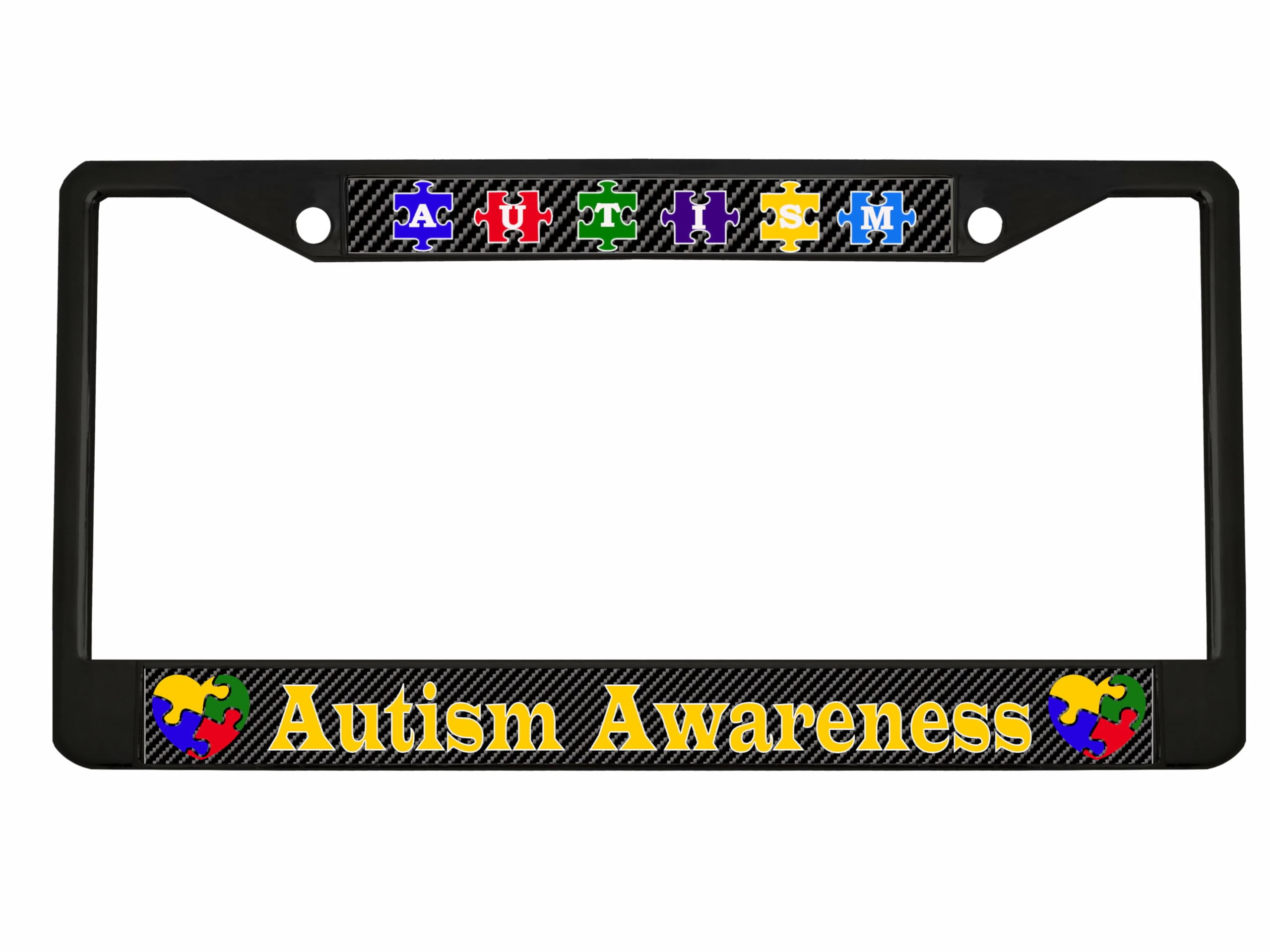 Autism Awareness Style Metal License Plate Frame Personalized/Car ...