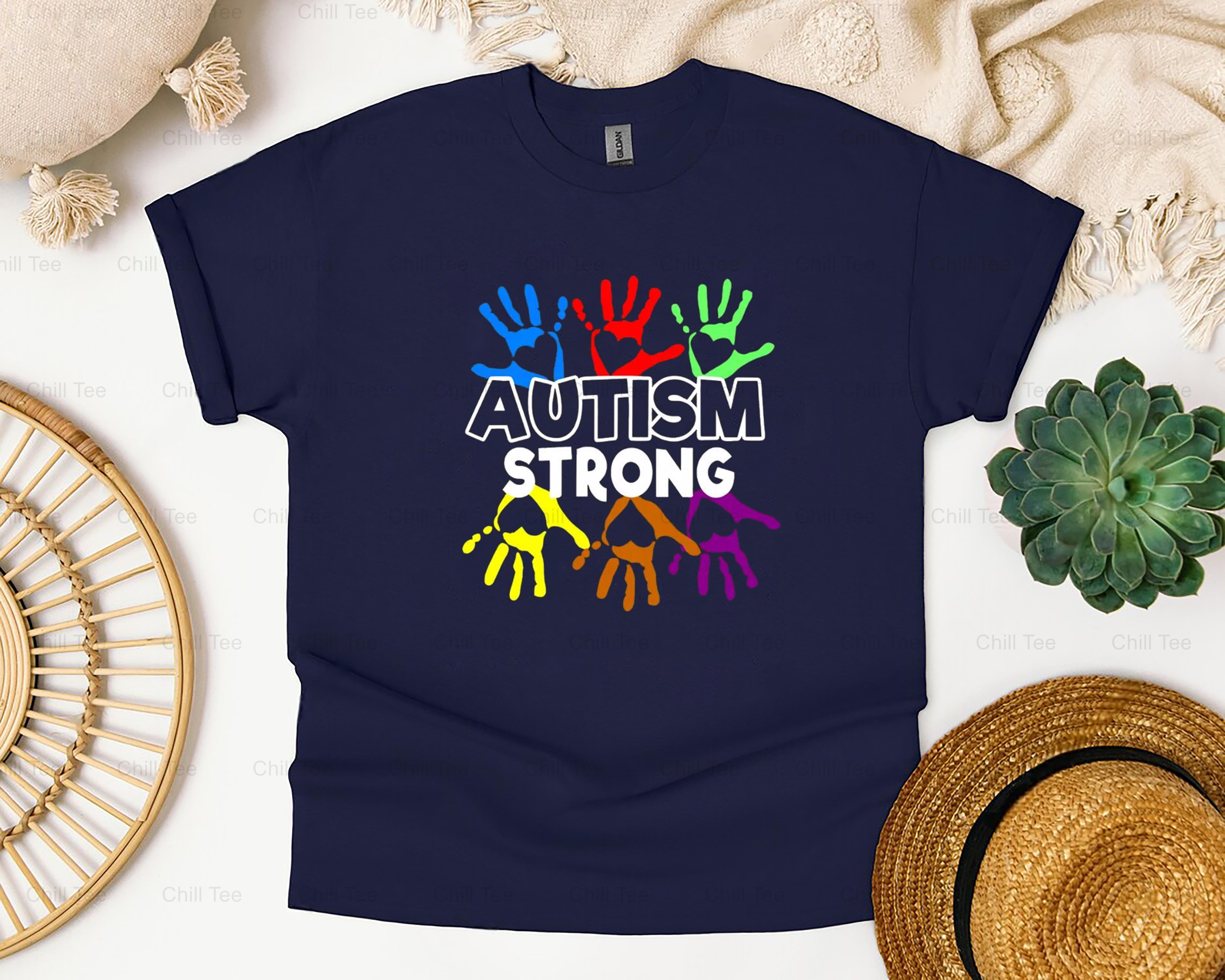 Autism Awareness Support Mom Dad Acceptance Advocate Puzzle Piece Tee ...