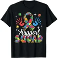 Autism Awareness Support Squad Family Graphic Health Wellness Ribbon ...