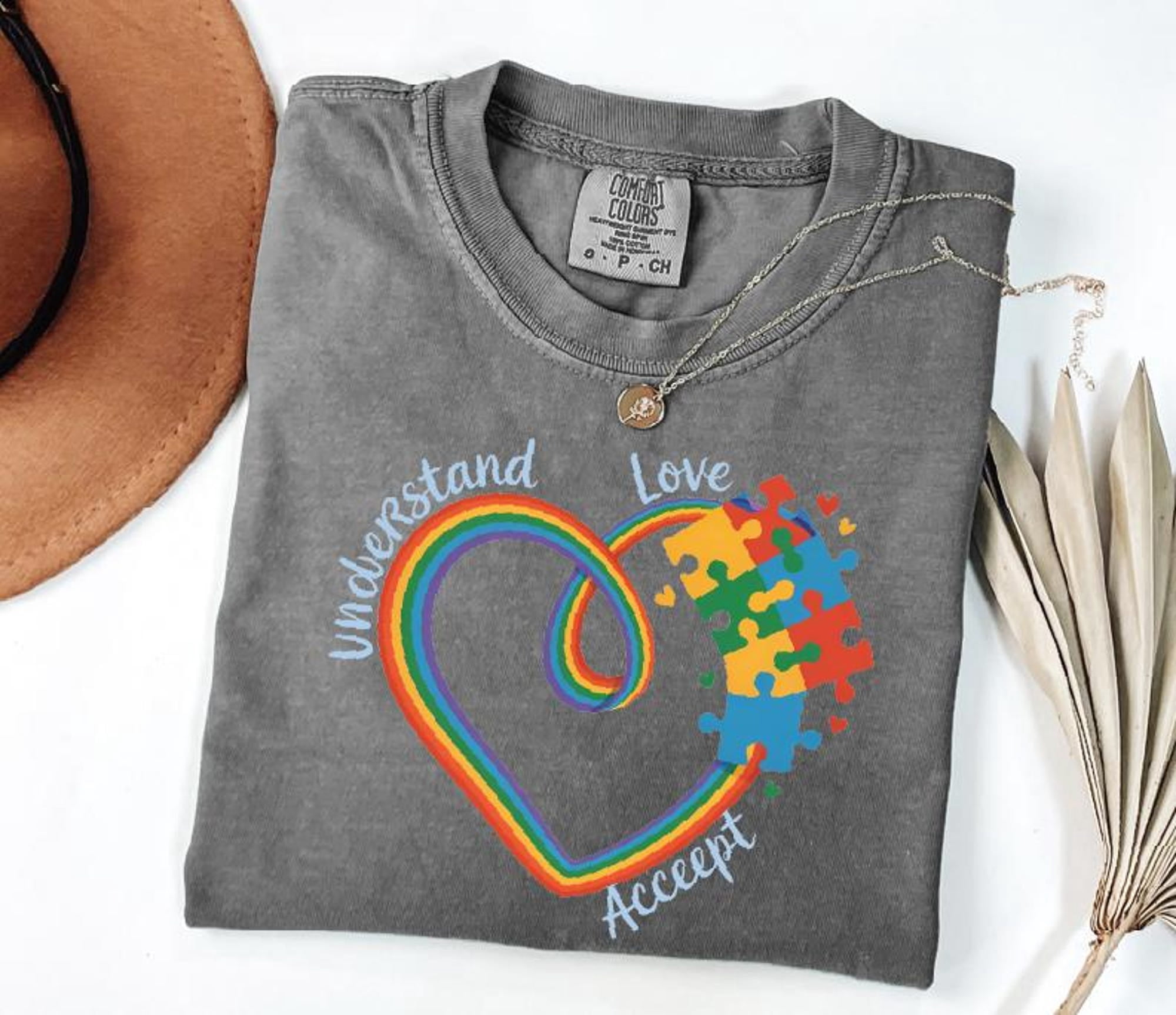 Autism Awareness Support TShirt Neurodiversity Love Acceptance Tee ...