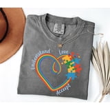 Autism Awareness Support TShirt Neurodiversity Love Acceptance Tee ...