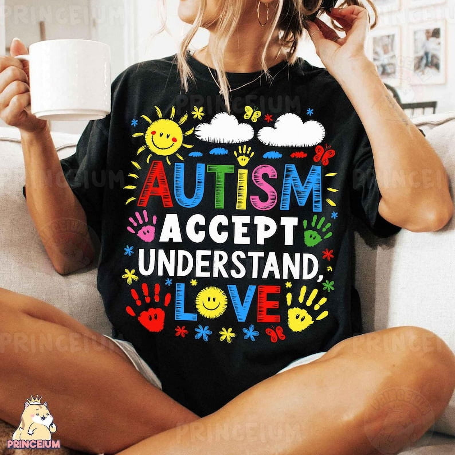 Autism Awareness T-Shirt, Accept Understand Love Shirt, Colorful Autism ...