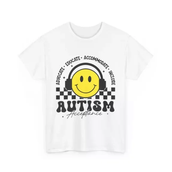 Autism Awareness T-Shirt, Acceptance Special Education Teacher Smile ...
