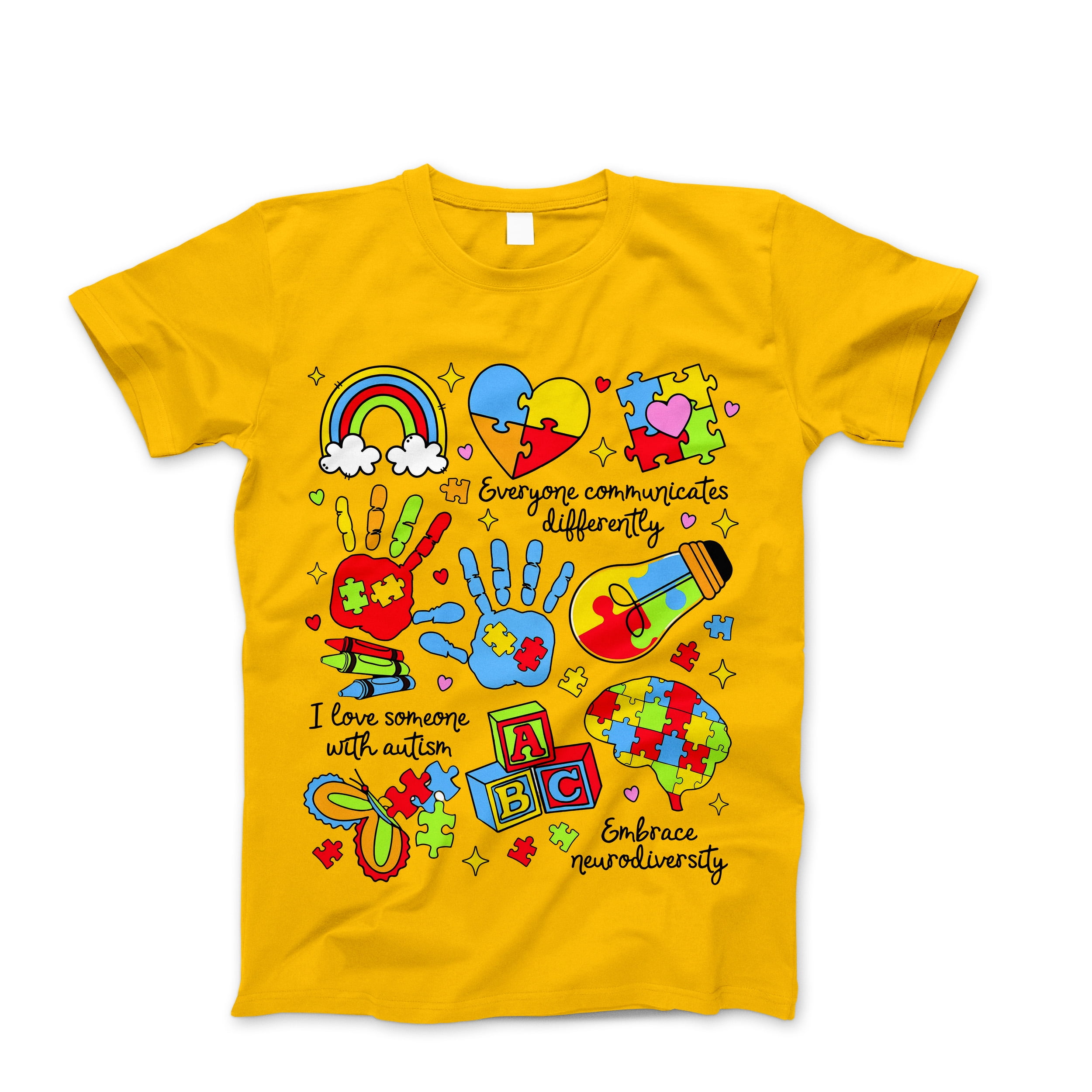 Autism Awareness T-Shirt - Embrace Neurodiversity & Support Autism ...
