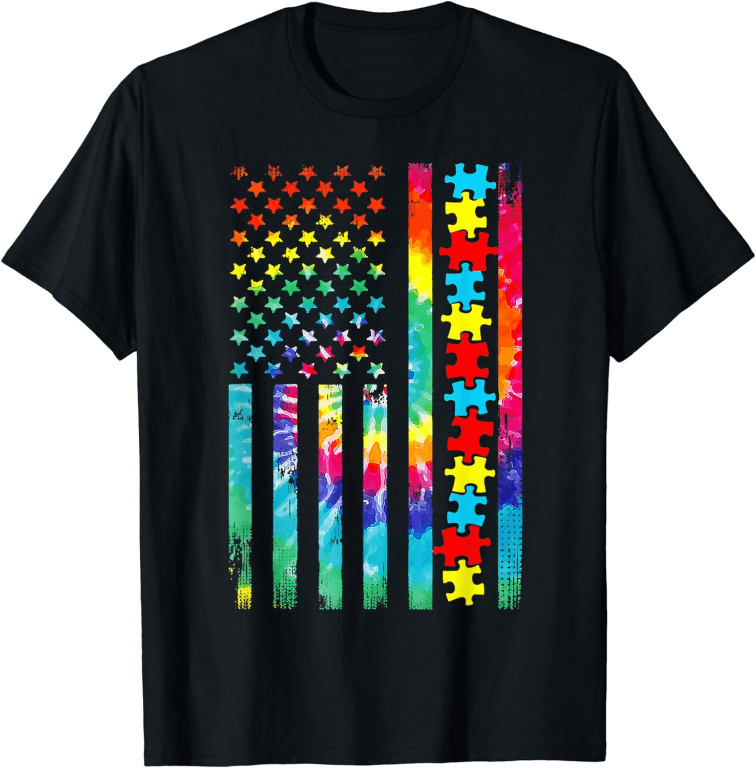Autism Awareness T-Shirt for Adults Casual Short Sleeve Tee - Walmart.com