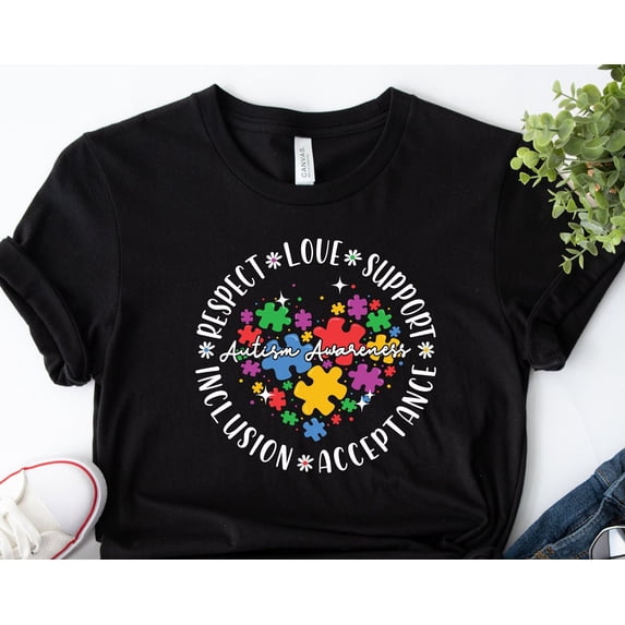Autism Awareness TShirt In April We Wear Blue Autism Month In April We ...