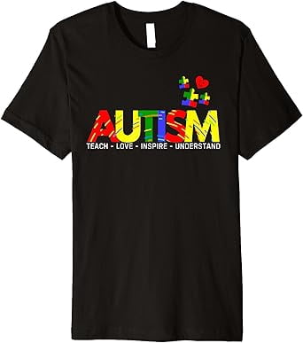 Autism Awareness Teacher Teach Understand Love Accept Premium T-Shirt ...