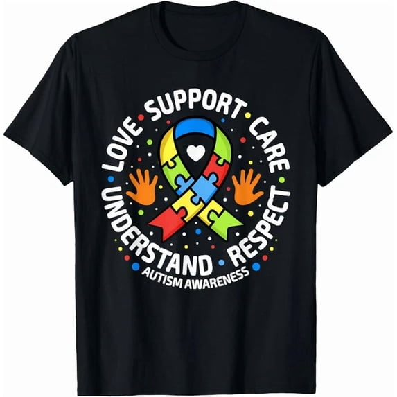 Autism Awareness Tee Men Women Autistic Support Autism T-Shirt, Unisex ...