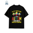 Autism Awareness Tee for men funny humor 180G 100% Cotton black sixty ...