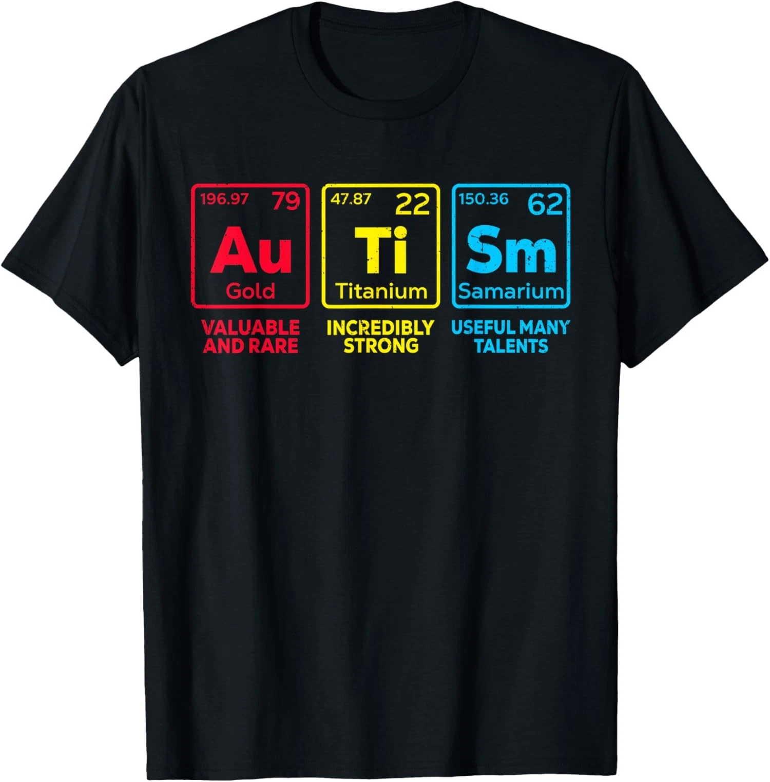 Autism Awareness With Elements Periodic Table New H27064 Unisex T-Shirt ...