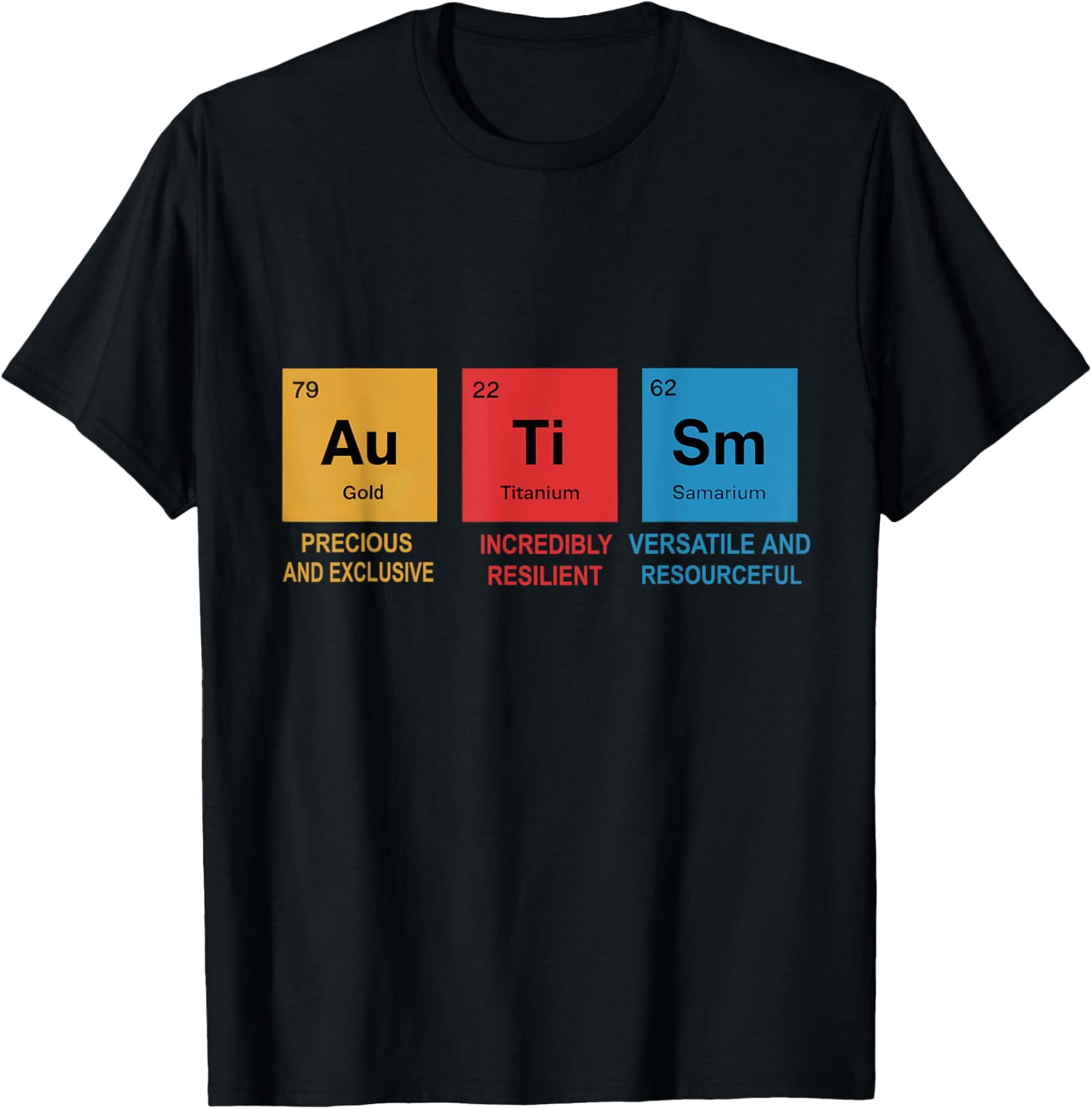Autism Awareness Women Men Chemistry Periodic Table T-Shirt - Walmart.com