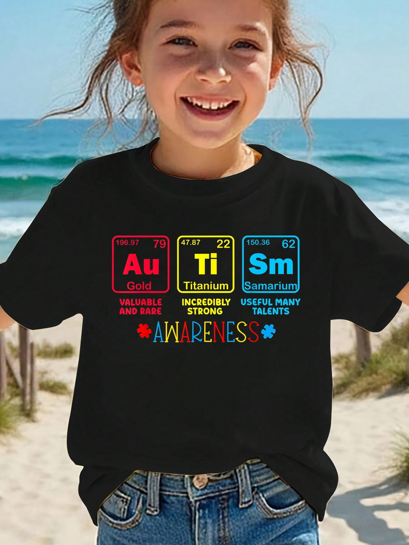 Autism Awareness Women Men Kids Mom Elements Periodic Table Kids T ...