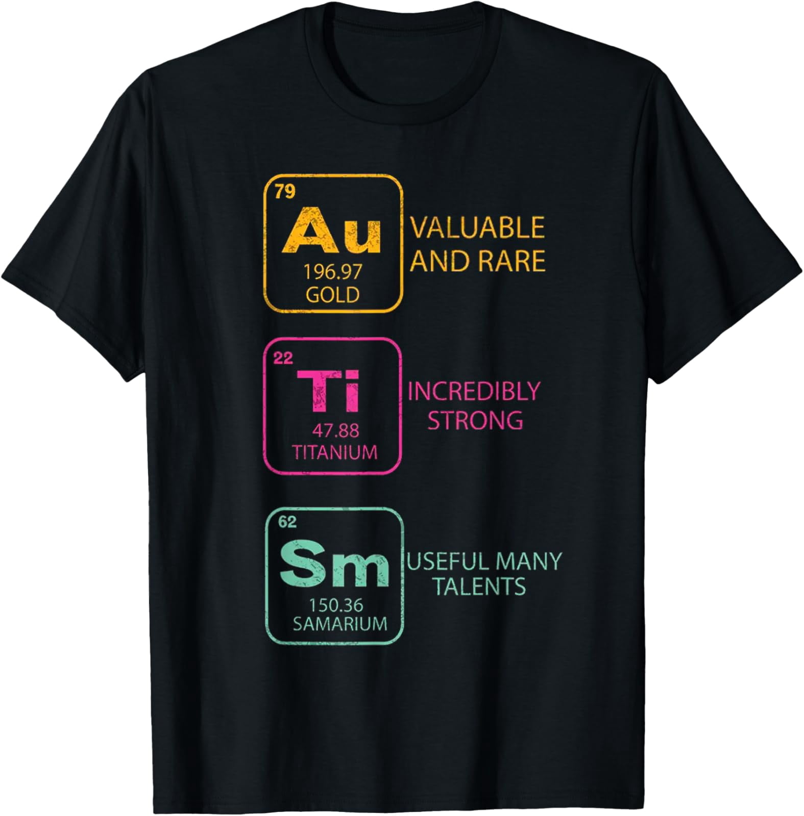 Autism Awareness Women Men Mom Elements Periodic Table T-Shirt Unisex ...