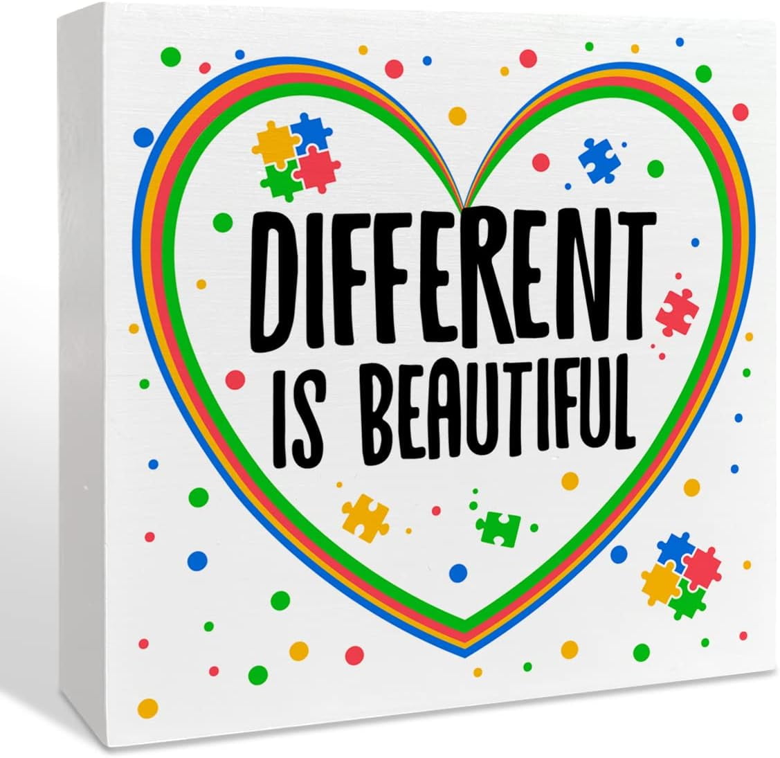 Autism Awareness Wooden Box Sign, Autism Awareness Classroom Home ...