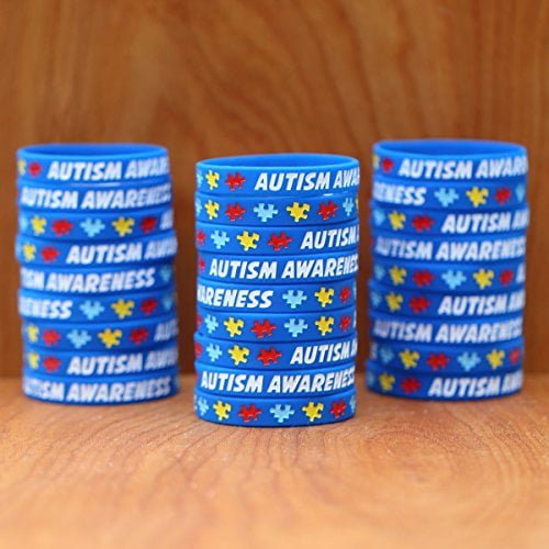 Autism Awareness Wristband Set - Choose 1 to 100 Bands - Walmart.com
