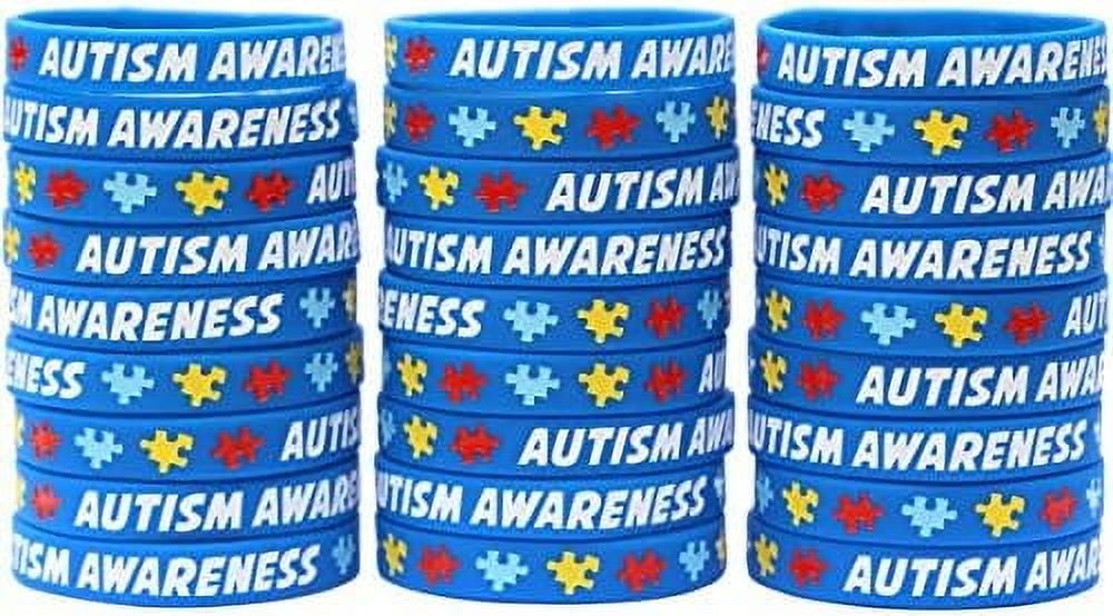 Autism Awareness Wristband Set - Choose 1 to 100 Bands - Walmart.com