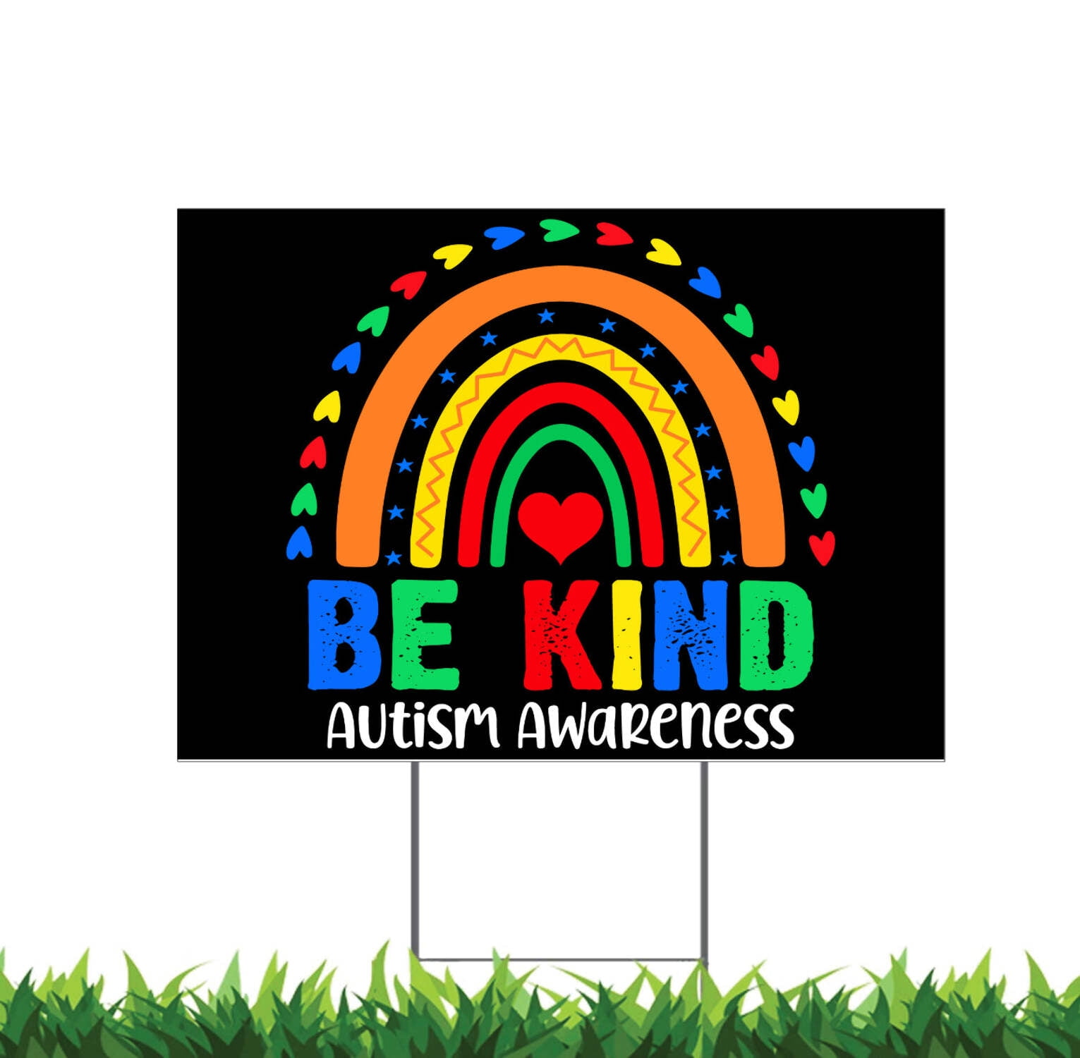 Autism Awareness Yard Sign, Be Kind Sign - Walmart.com