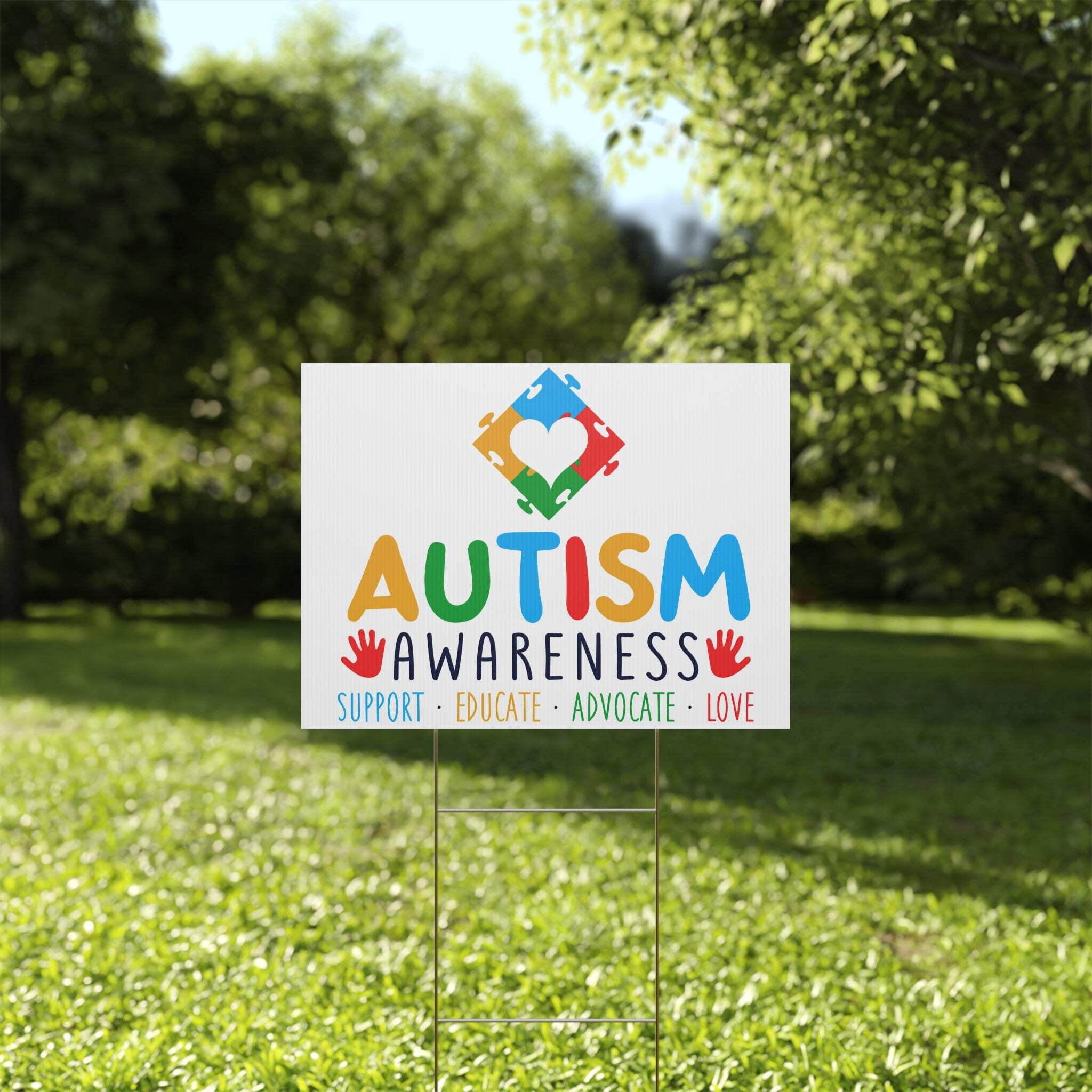 Autism Awareness Yard Sign, Educate Sign - Walmart.com