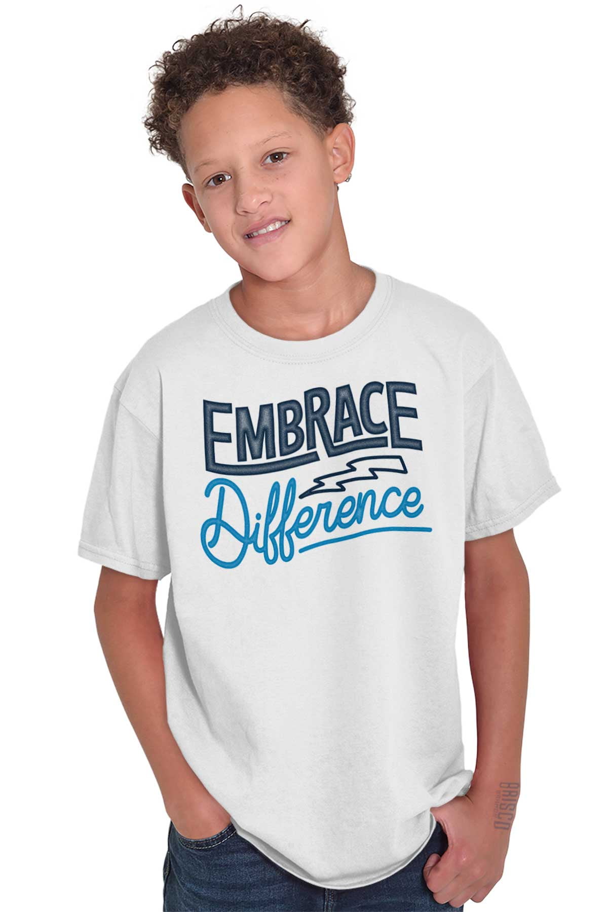 Autism Awareness Youth T-Shirt Tees Tshirt For Kids Embrace Difference ...