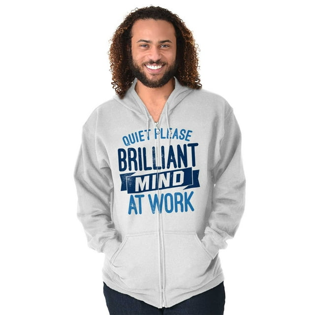 Autism Awareness Zipper Sweat Shirt Zip Sweatshirt Brilliant Mind At ...