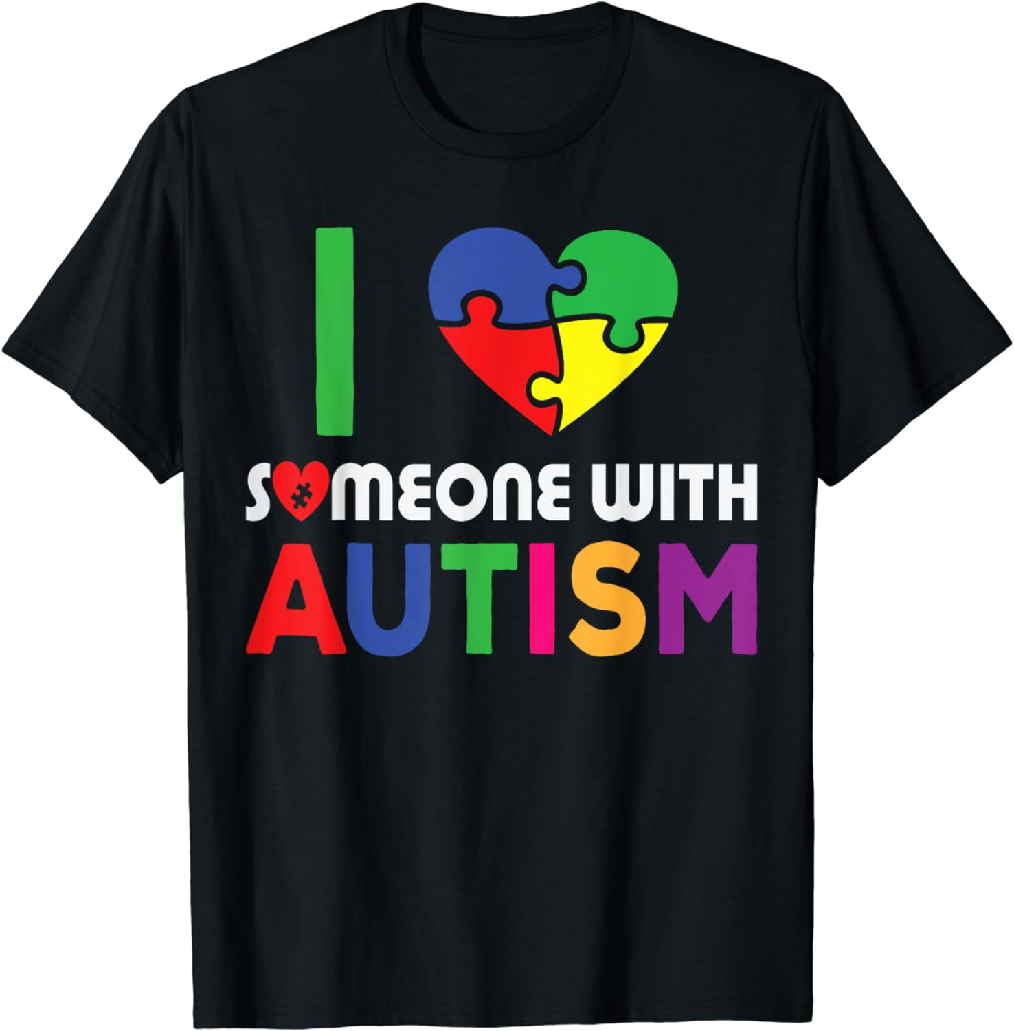 Autism Awareness shirt I Love Someone With Autism T-Shirt - Walmart.com