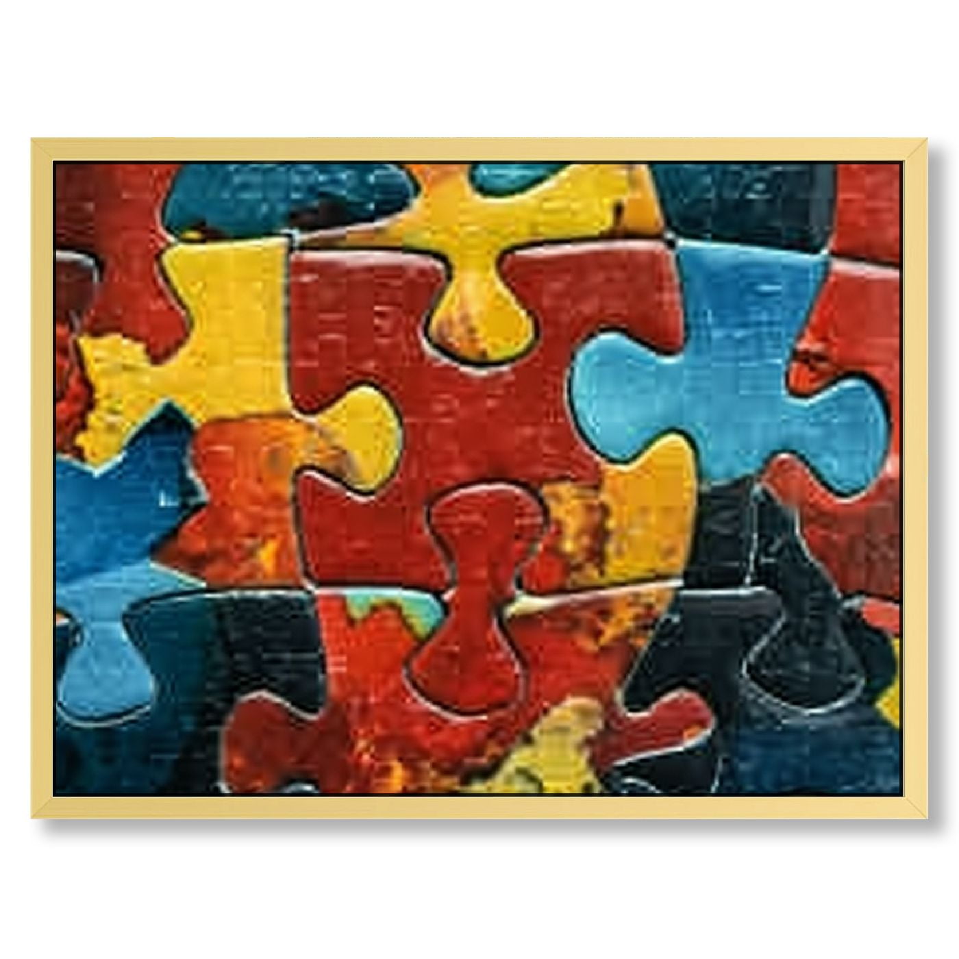 Autism Awareness with Wall Art Canvas Painting Prints Hanging Picture ...
