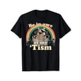 Autism Be In Awe Of Tism Printed Pattern Casual Short Sleeve T-Shirt ...