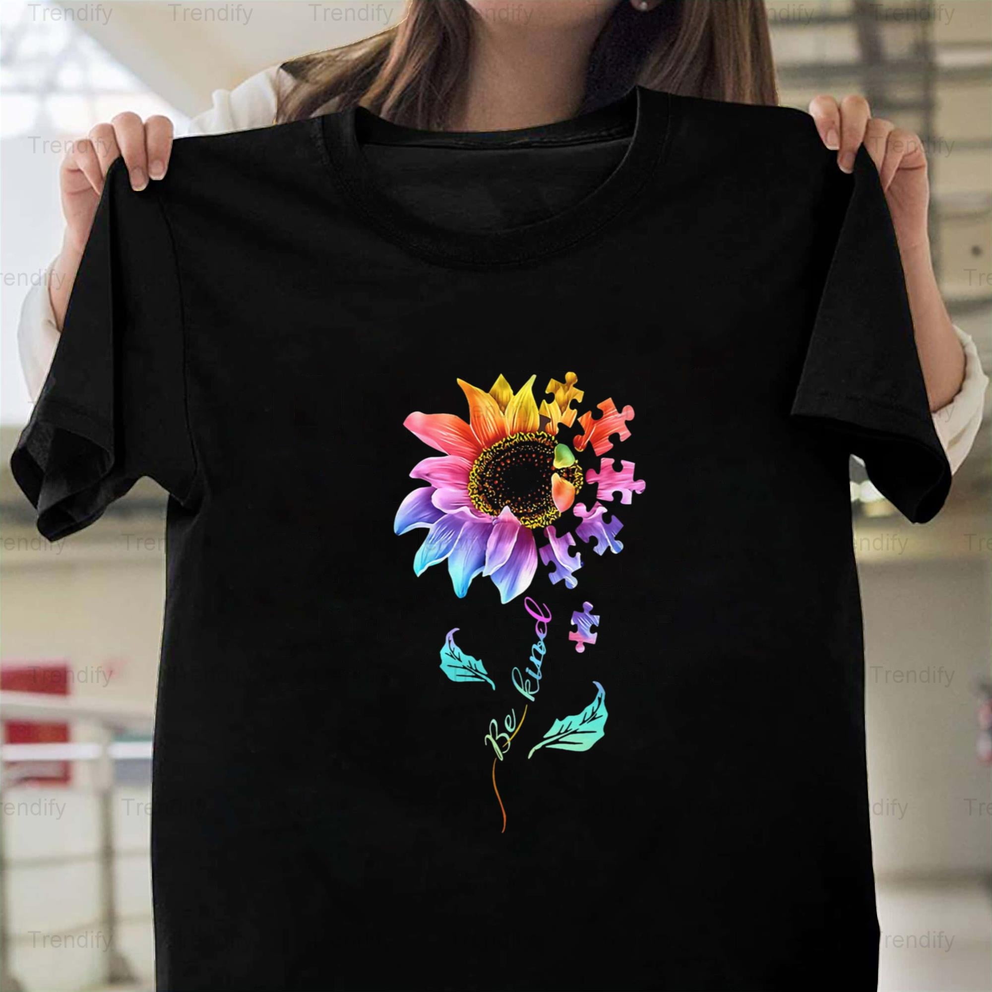 Autism Be Kind Autism Flower Neurodiversity Support H10916 Unisex T ...