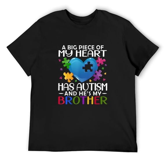 Autism Brother Love TeeValentine's Day T-Shirt Romantic Graphic Comfort ...