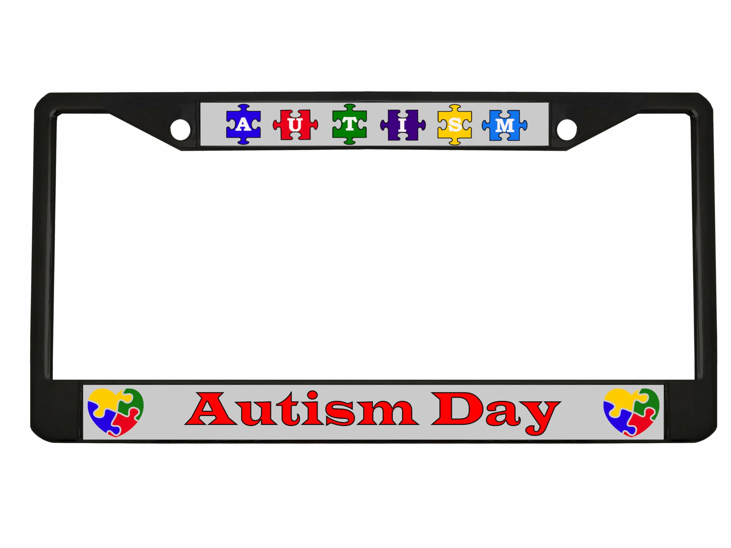 Autism Day License Plate Frame Autism Awareness Personalized/Car ...