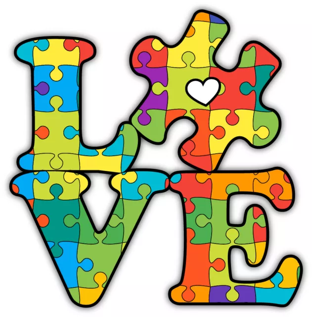 Autism Decal Sticker Someone I Love Has Autism. Puzzle Piece Truck Car ...