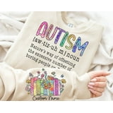 Autism Definition Autism Mom Faux Sequin Autism faux sequin Retro ...