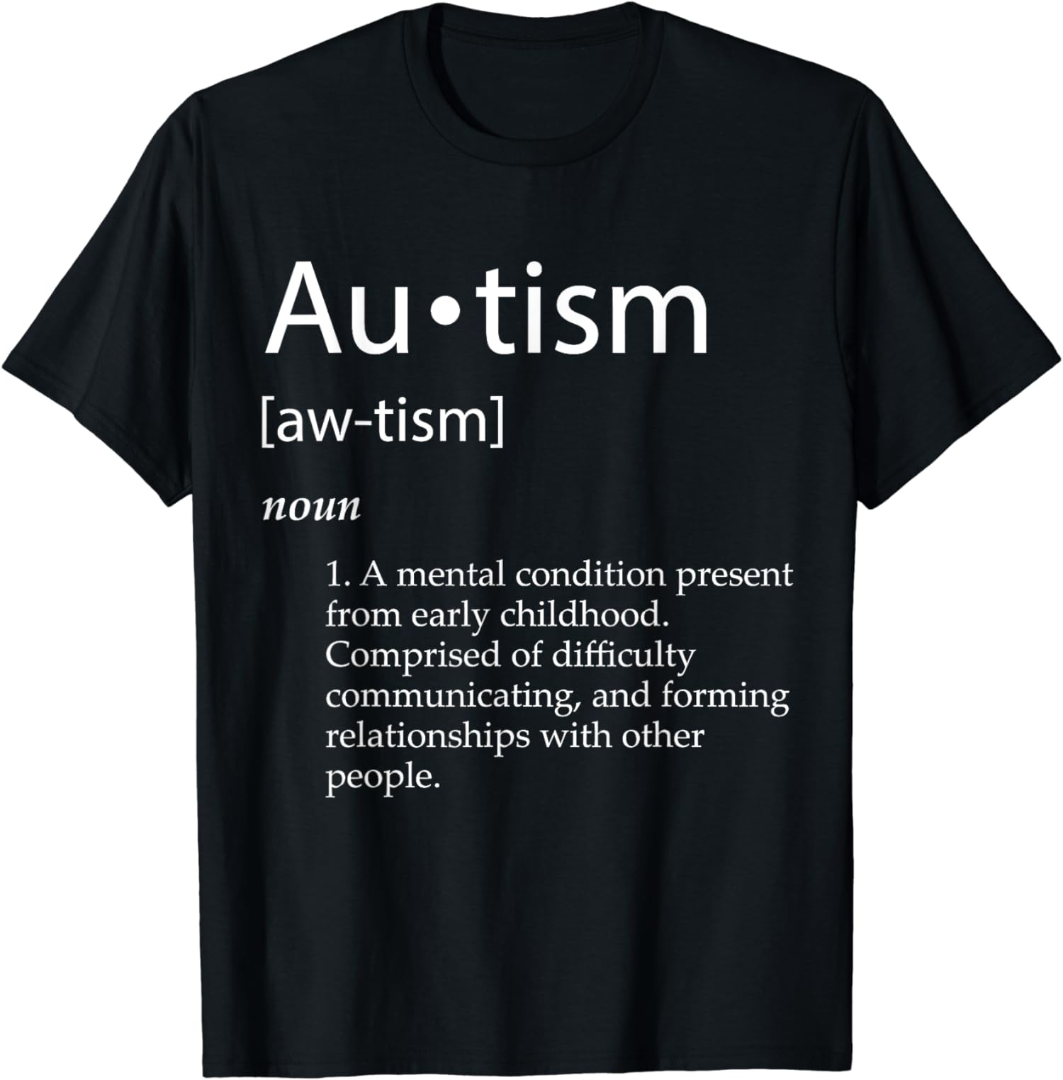 Autism Definition Awareness Is Key Autistic Costume Autism T-Shirt ...