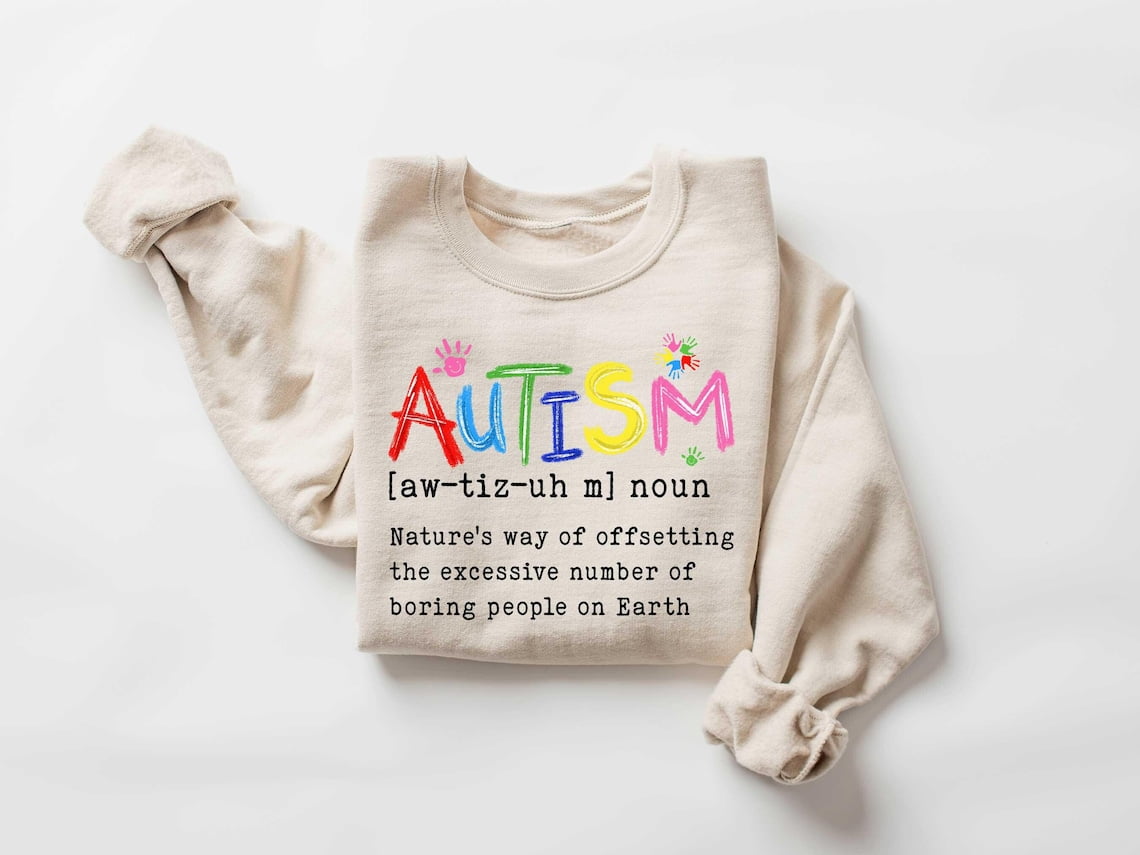 Autism Definition Sweatshirt, Gender Neutral Gift, Special Education ...