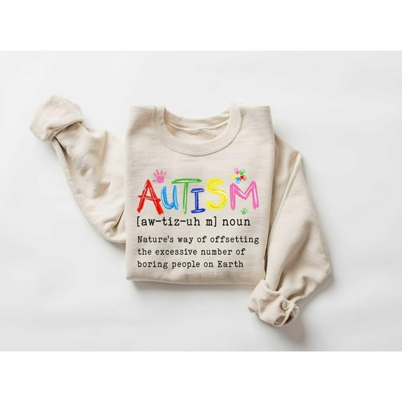 Autism Definition Sweatshirt, Gender Neutral Gift, Special Education ...