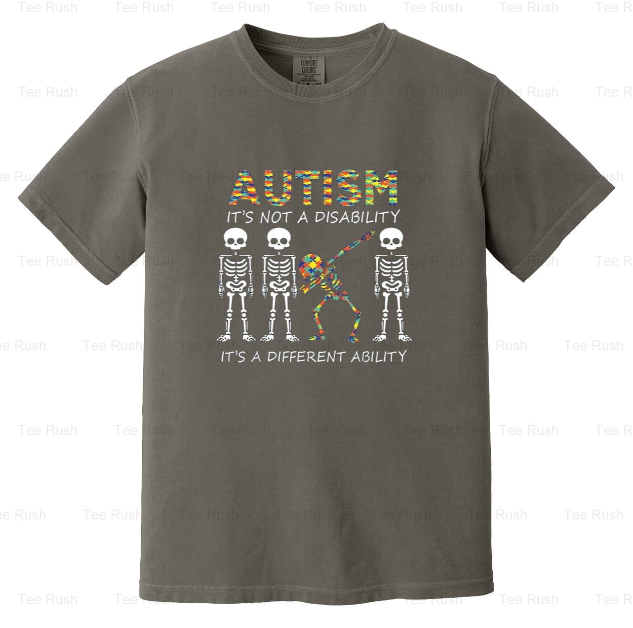 Autism Different Ability Dabbing Skeleton, Funny, Awareness, Humor ...