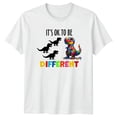 Autism Dinosaur It'S Ok To Be Different T-Shirt Social Cause Mens ...