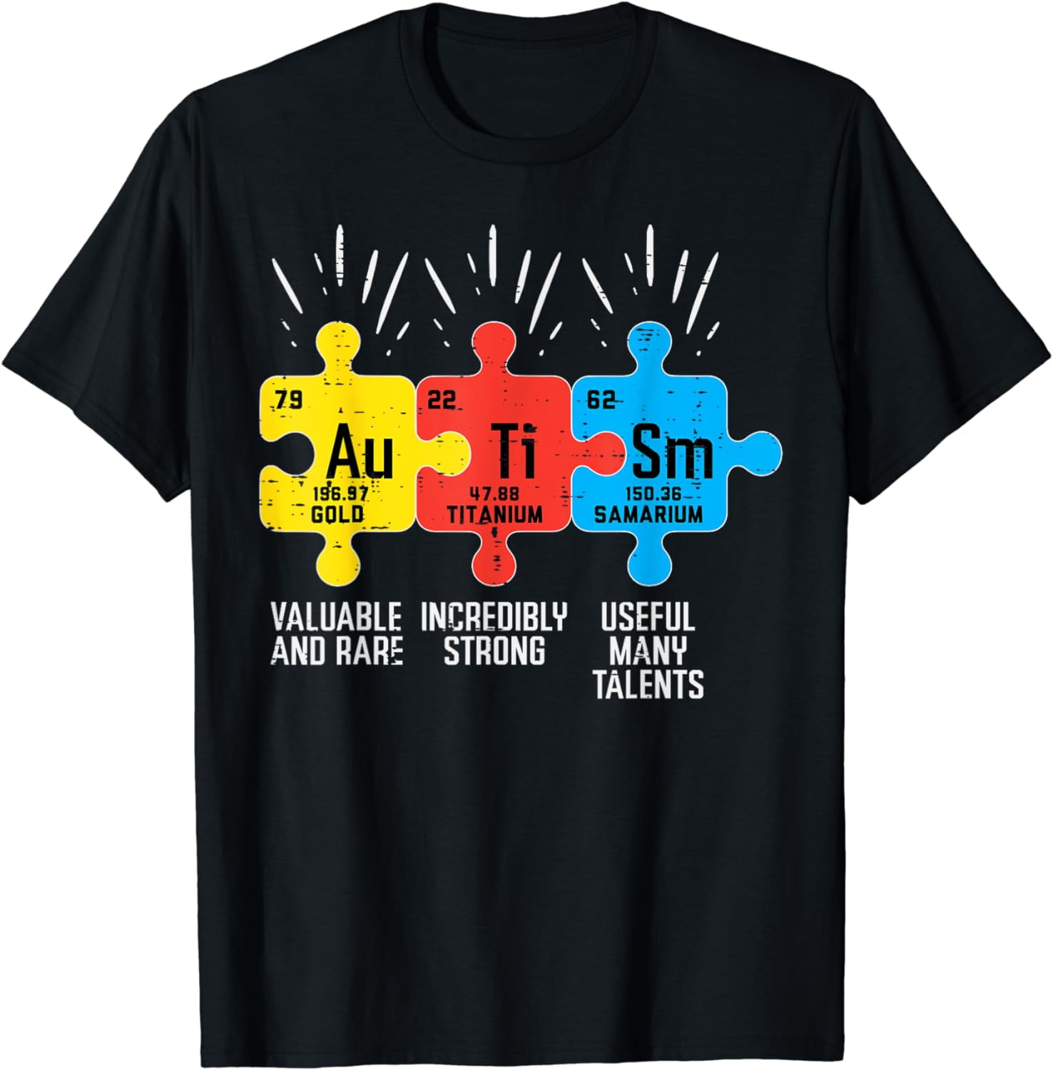 Autism Elements Periodic Table Awareness ASD Men Women Kids T-Shirt ...