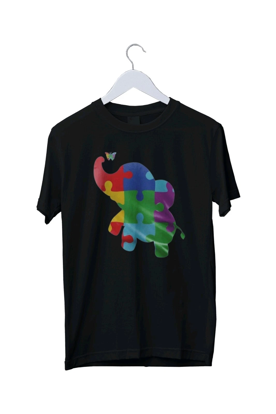 Autism Elephant Design Graphic Print T-Shirt Unisex Mens S M L XL 2 3 4 ...