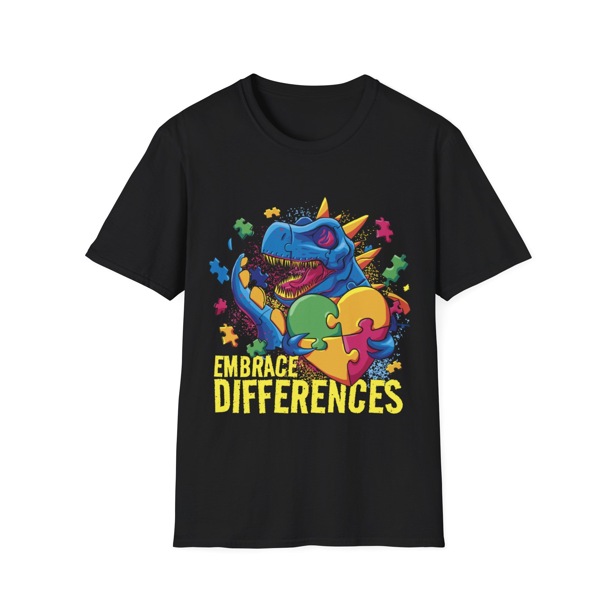 Autism Embrace Differences Dinosaur T-Rex Family Cute Puzzle - Walmart.com