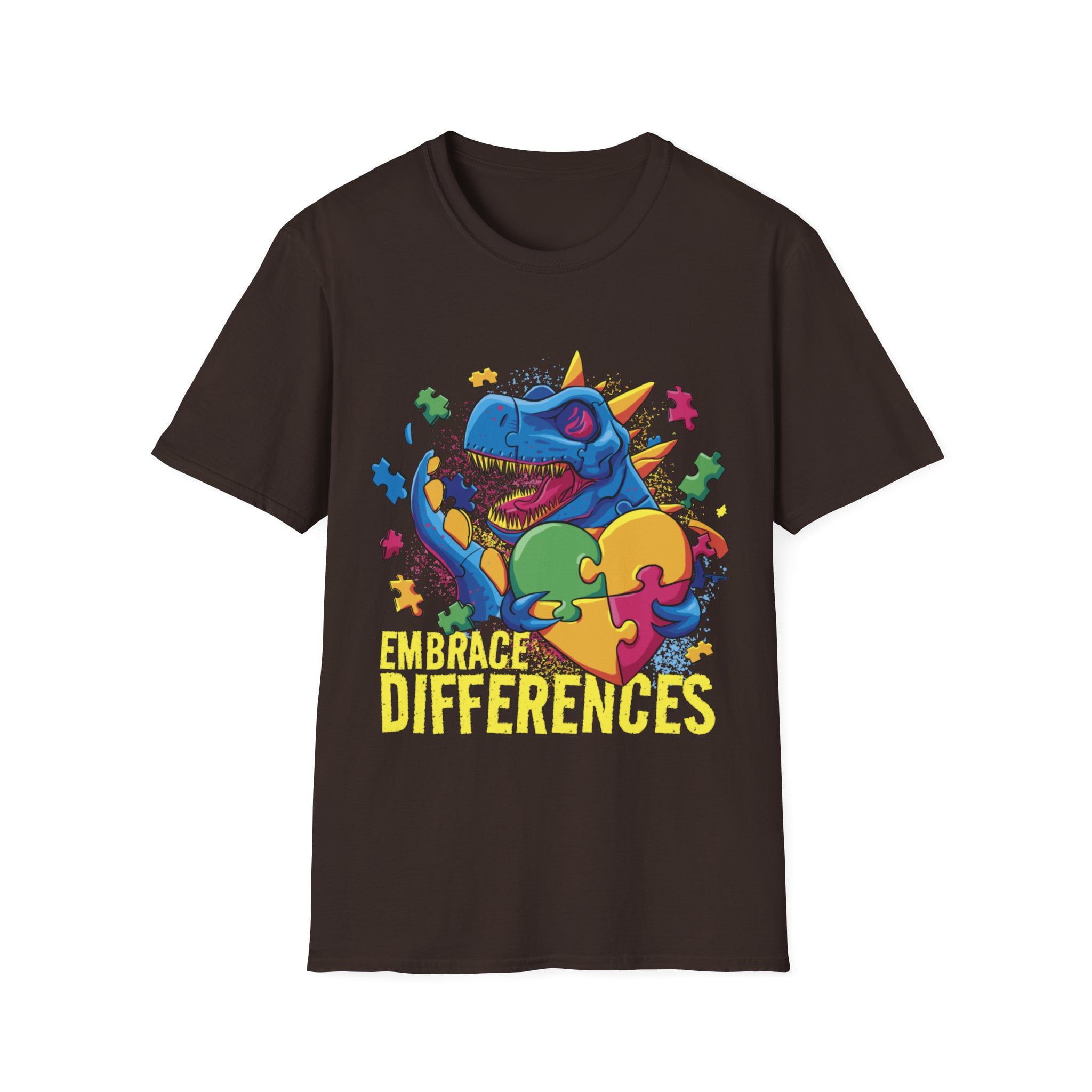 Autism Embrace Differences Dinosaur T-Rex Family Cute Puzzle - Walmart.com