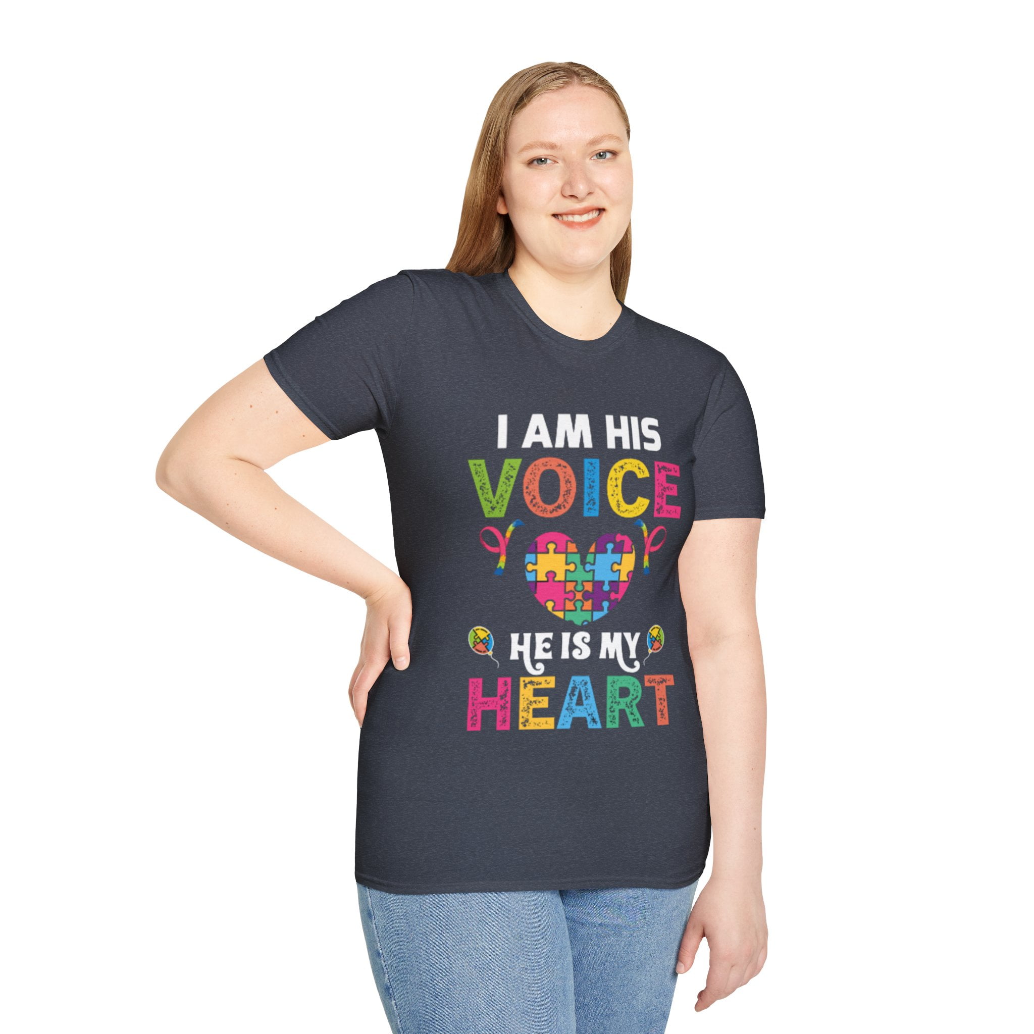 Autism Fathering I am His Voice He Is My Heart Autism Mom - Walmart.com