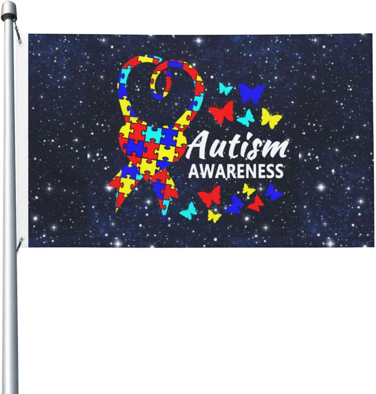 Autism Flag 3x5 Foot Durable And Fade Resistant,Perfect For Any Balcony ...