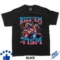 Autism Funny Rizz Em With The Tism Meme Autistic Racoon T-Shirt ...