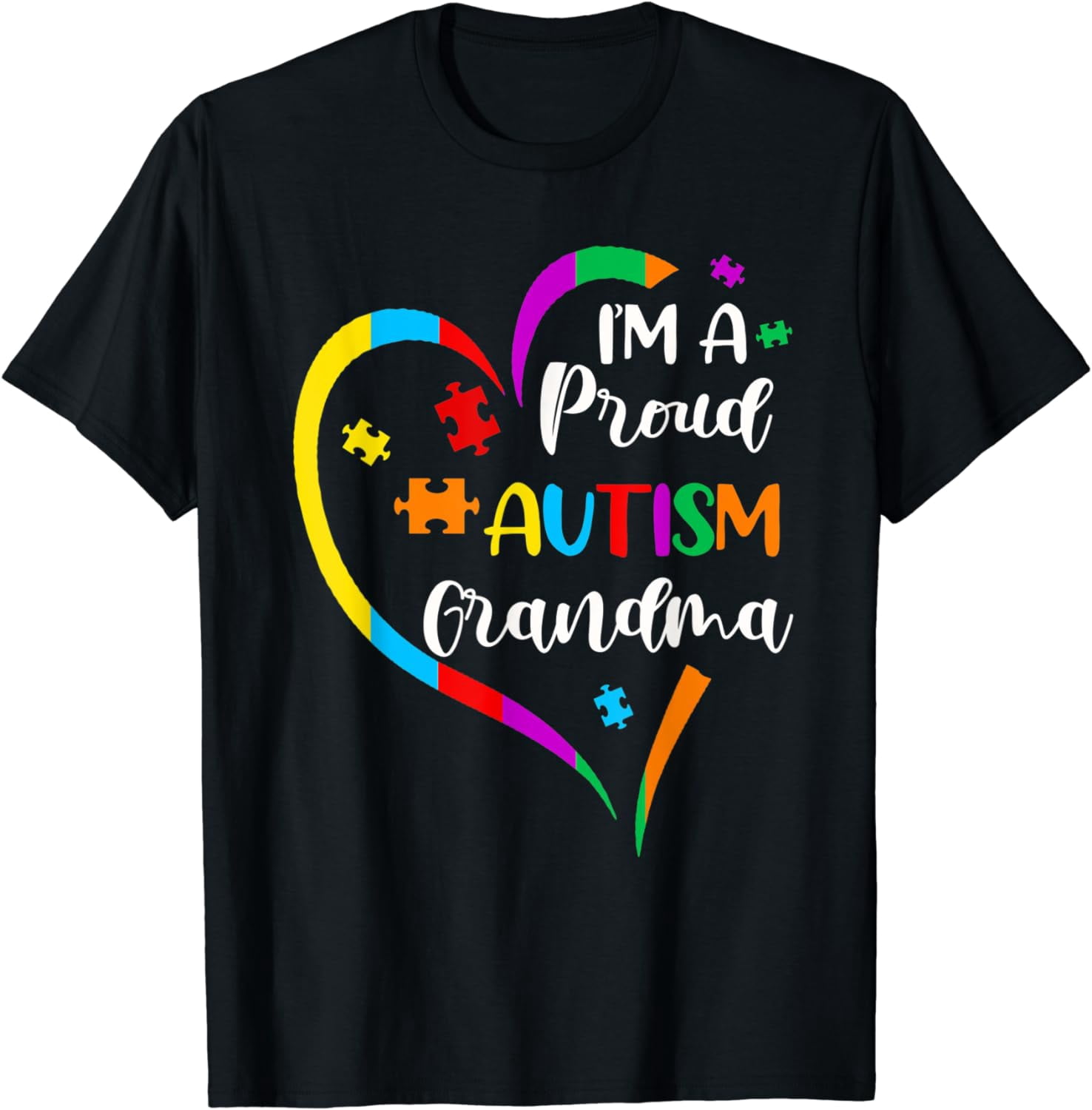 Autism Gifts For Adults Grandma Mother Autist Asd Autistic T-Shirt ...