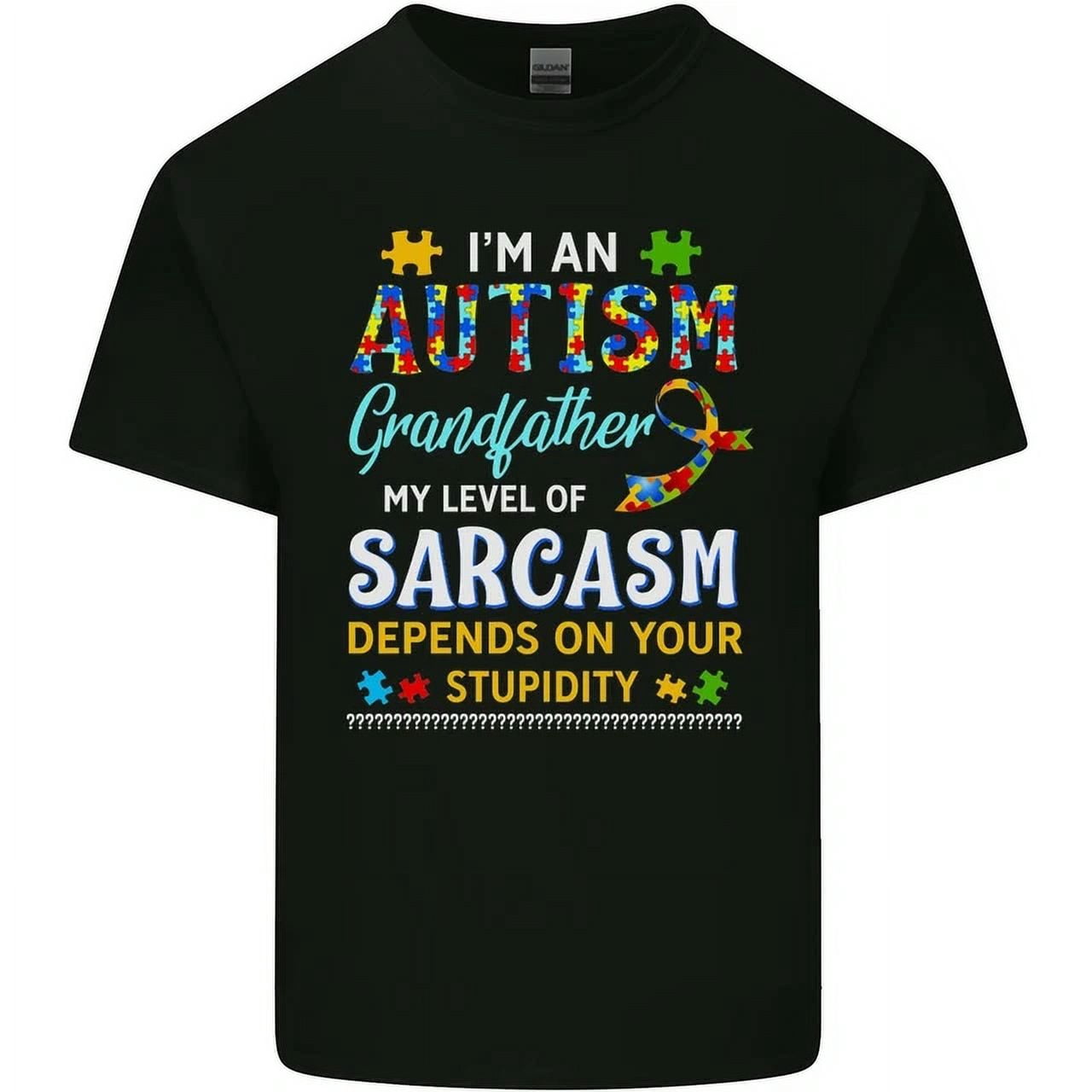 Autism Grandfathers Day Autistic Asd T-Shirt - Walmart.com
