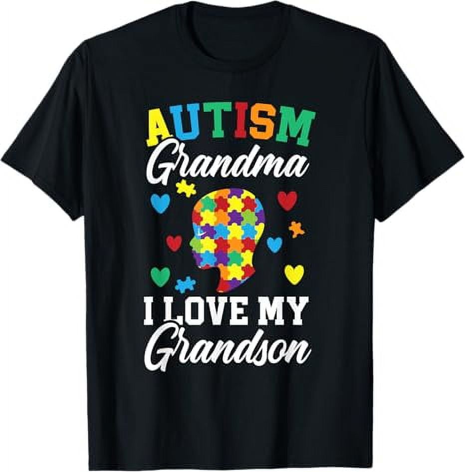 Autism Grandma I Love My Grandson Grandmother Granny T-Shirt - Walmart.com