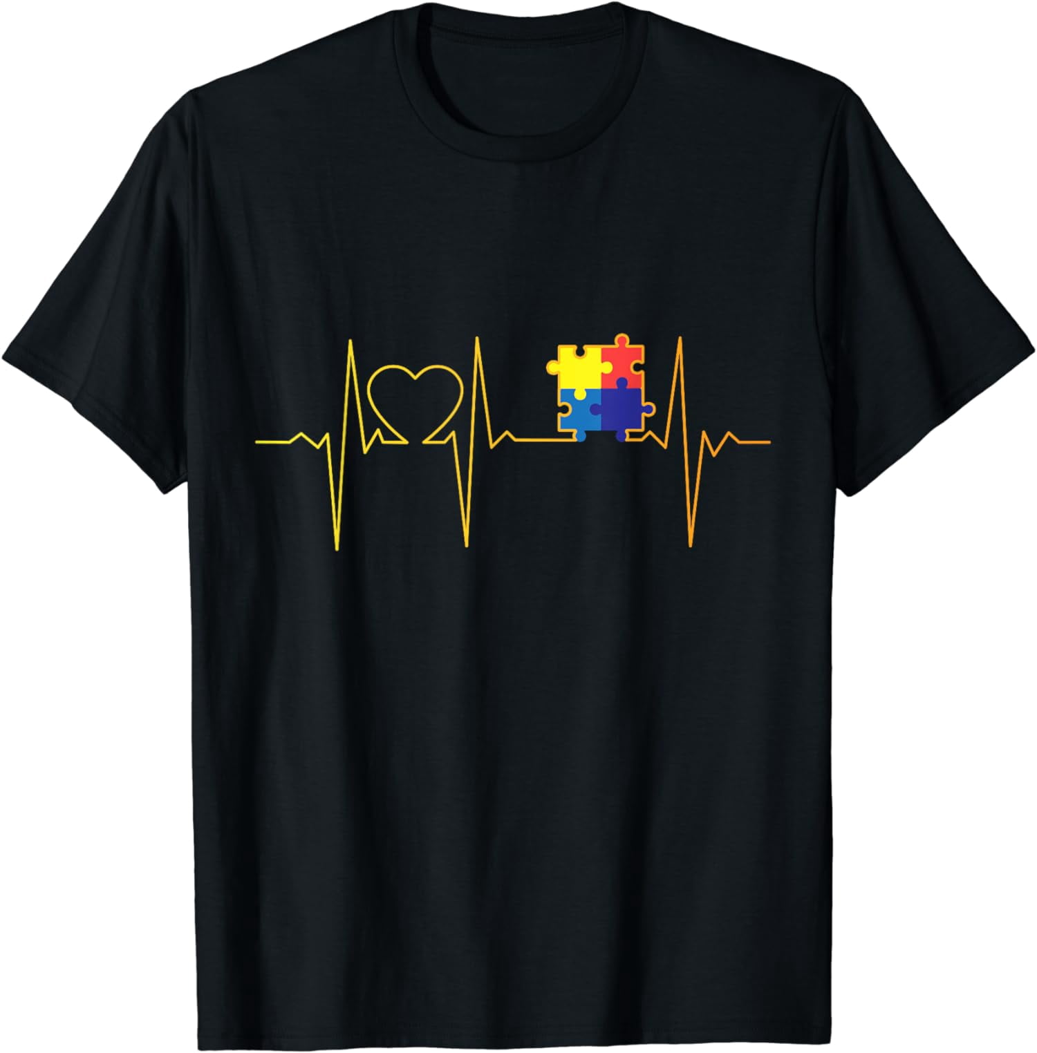 Autism Heartbeat Autism Awareness T-Shirt - Walmart.com