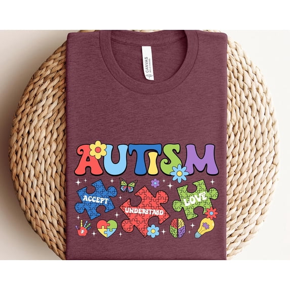 Autism Hearts Autism Awareness ShirtAutism ShirtAutism MomAwareness ...