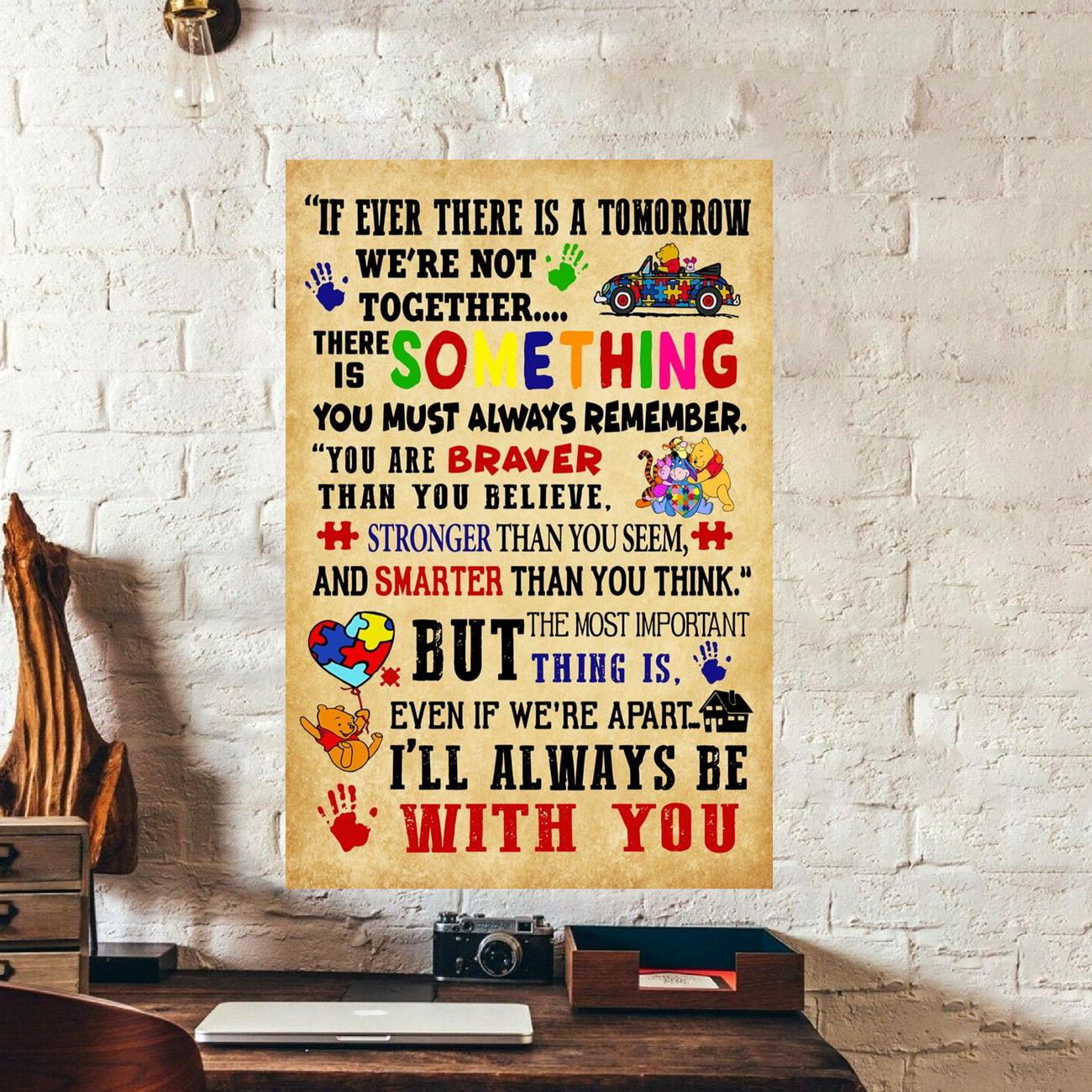 Autism I'll Always Be With You Poster Autism poster Autism Poster 11 x ...